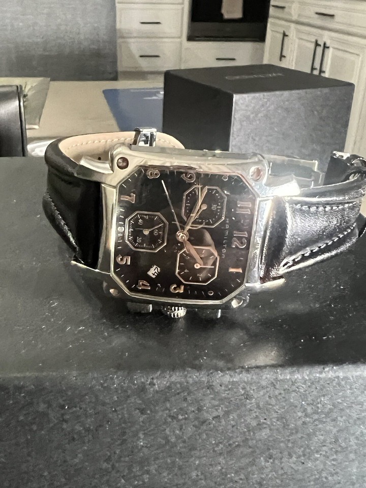 HAMILTON Lloyd H194120 Chronograph Quartz Stainless Steel Men's Watch ...