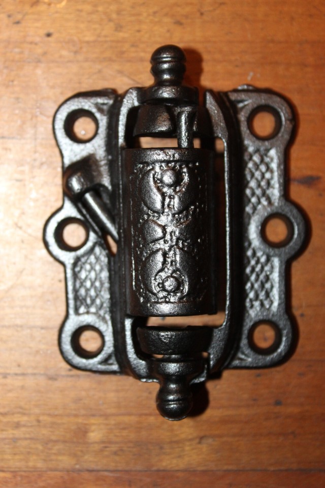 Original Antique Cast Iron Spring Loaded Screen Door Hinge Fair ...