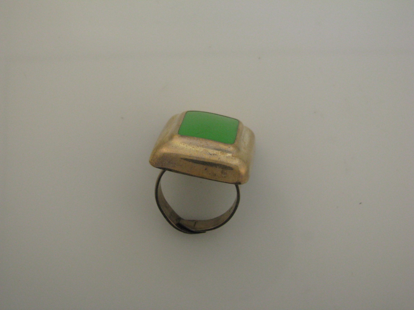925 Mexico ring with green inlayed stone size 10 | eBay