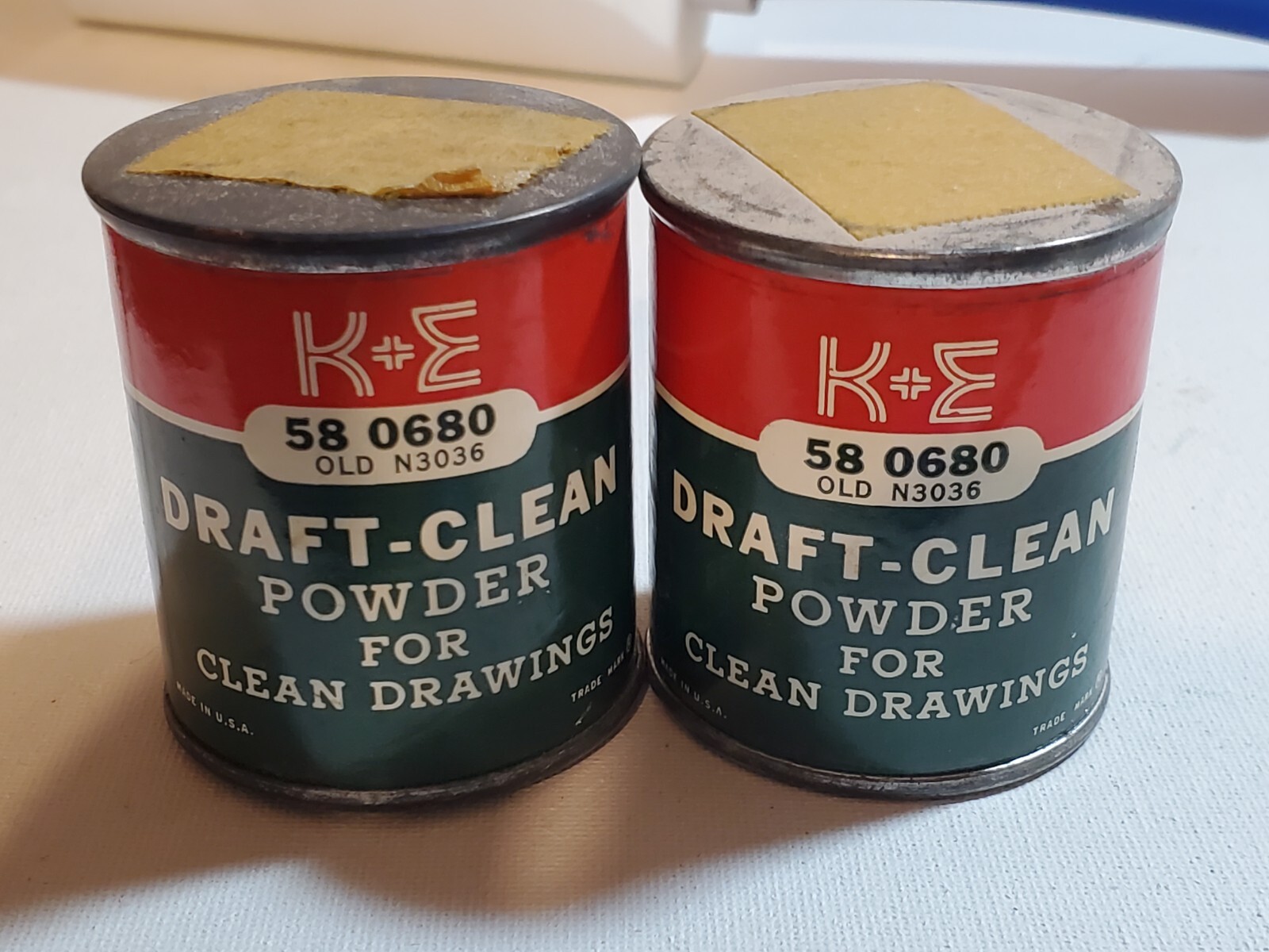 vintage Keuffel & Esser Co. Draft-Clean Powder for Clean Drawing Lot Of ...