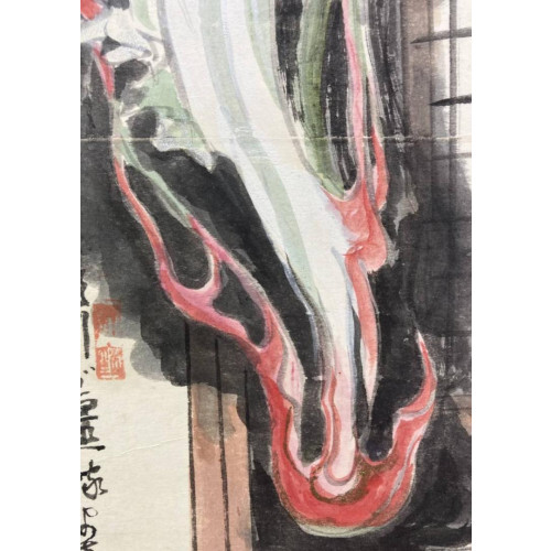 Ghost Hanging Scroll Yokai Apparition Japan Kakejiku Antiques Japanese ...