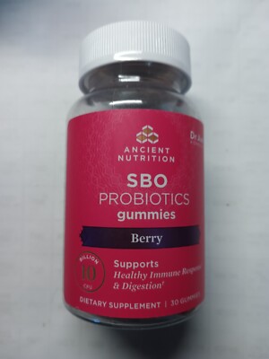 Dr. Axe / Ancient Nutrition, SBO Probiotics Gummies, Berry, 10 Billion ...