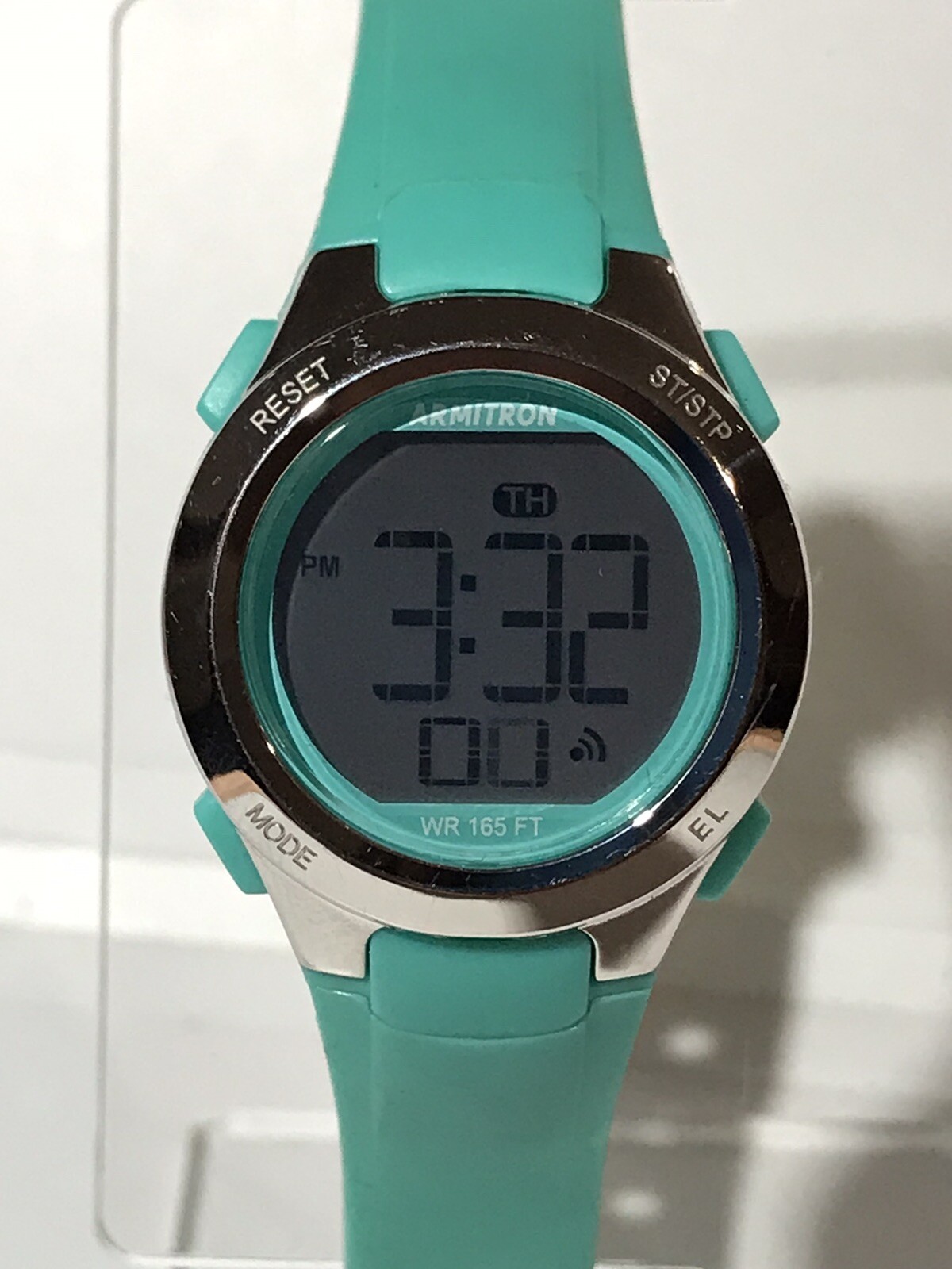 Armitron Pro Sport 45/7042 WR165FT Ladies MS063R LCD Turquoise Green ...