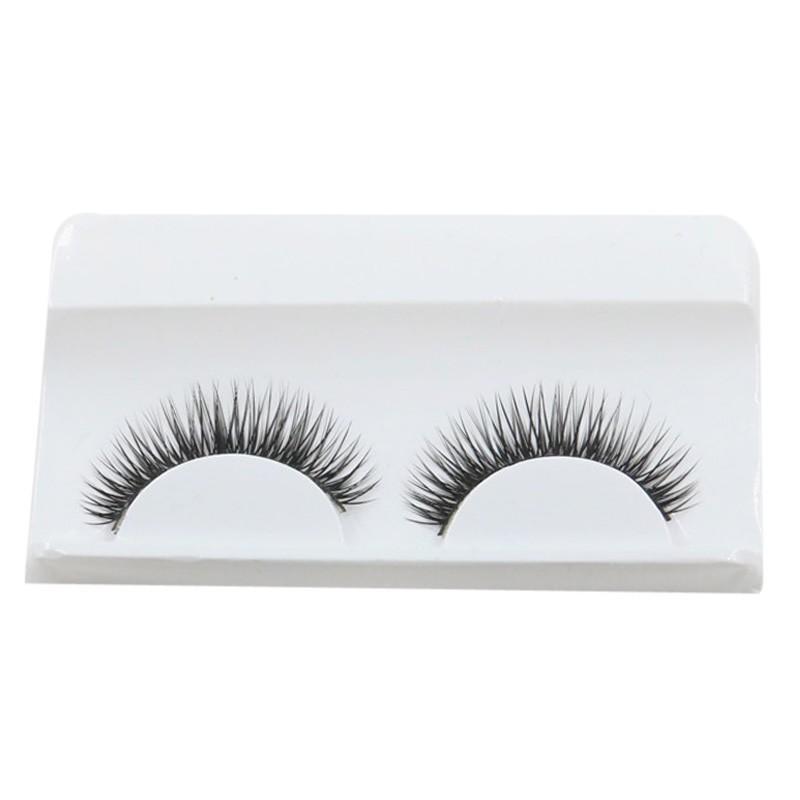 3D Mink False Eyelashes Wispy Cross Long Thick Soft Long Fake Eye ...