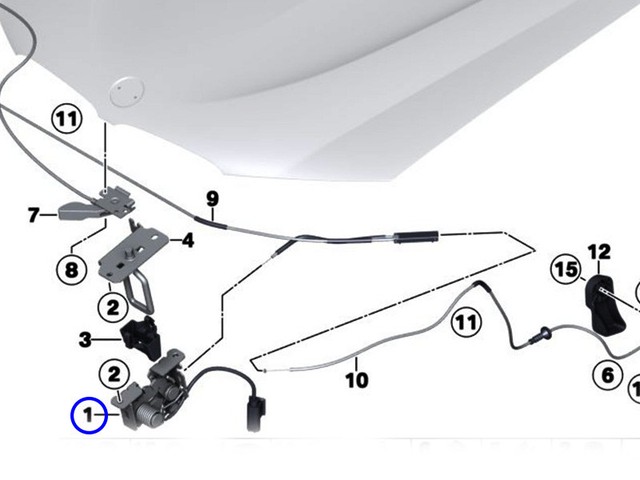 Motorhaubenschloss BMW X3 F25 Schloss Motorhaube 7224883 51237224883 ...