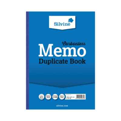 Silvine Carbonless Duplicate Memo Book A4 (Pack of 3) 714 | eBay UK