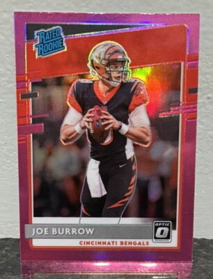 JOE BURROW 2020 DONRUSS OPTIC RATED ROOKIE PINK PRIZM RC | eBay