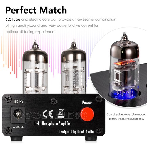 Nobsound Mini Vacuum Tube Headphone Amplifier Stereo HiFi Audio ...