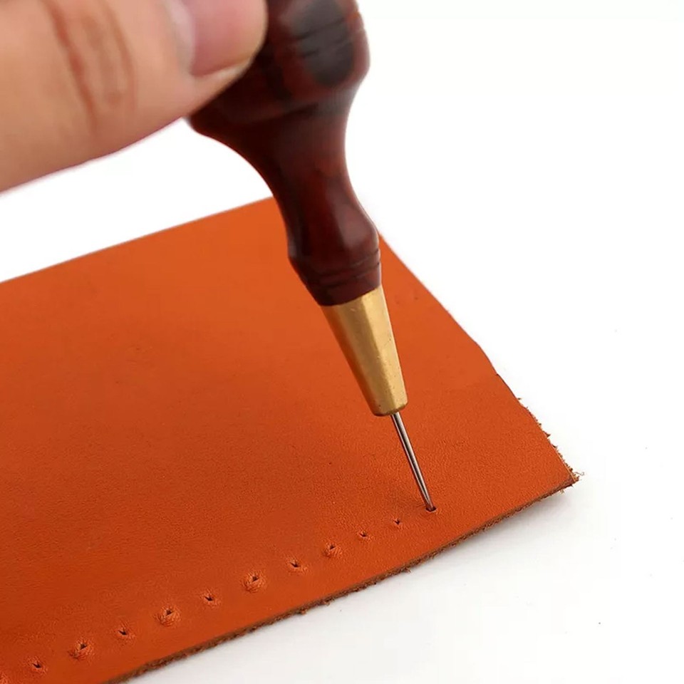 Leathercraft Sewing Tool 5mm Black Brown Diamond Point Leather ...