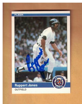 Ruppert Jones AUTOGRAPHED 1984 FLEER UPDATE BASEBALL CARD SIGNED ...