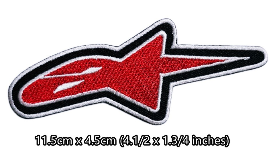 Helmets-Racing Motocycl-PATCHES Embroidery logo iron&Sewing on Fabrics ...