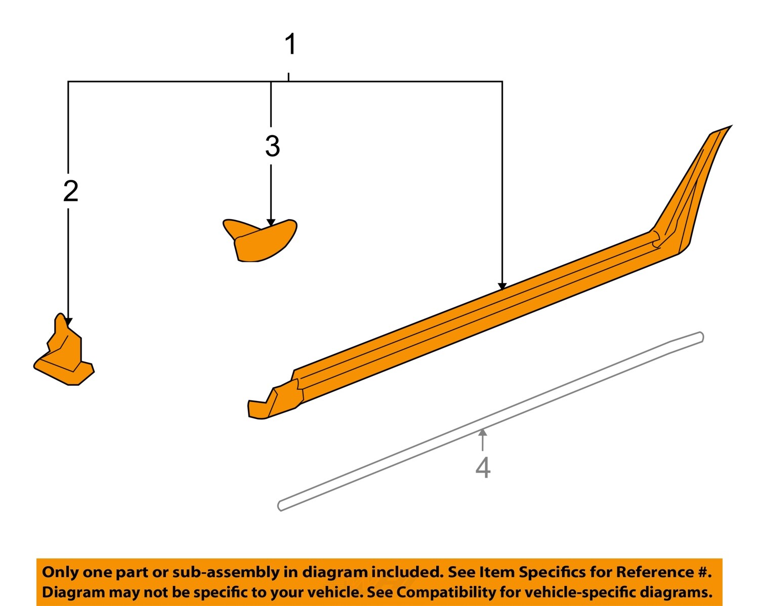 Chevrolet GM OEM 09-13 Impala Exterior-Rocker Molding Left 19256956 | eBay