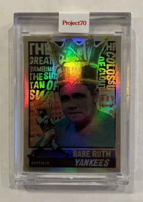 2021 Topps Project 70 Babe Ruth #580 by New York Nico Rainbow Foil /70 ...