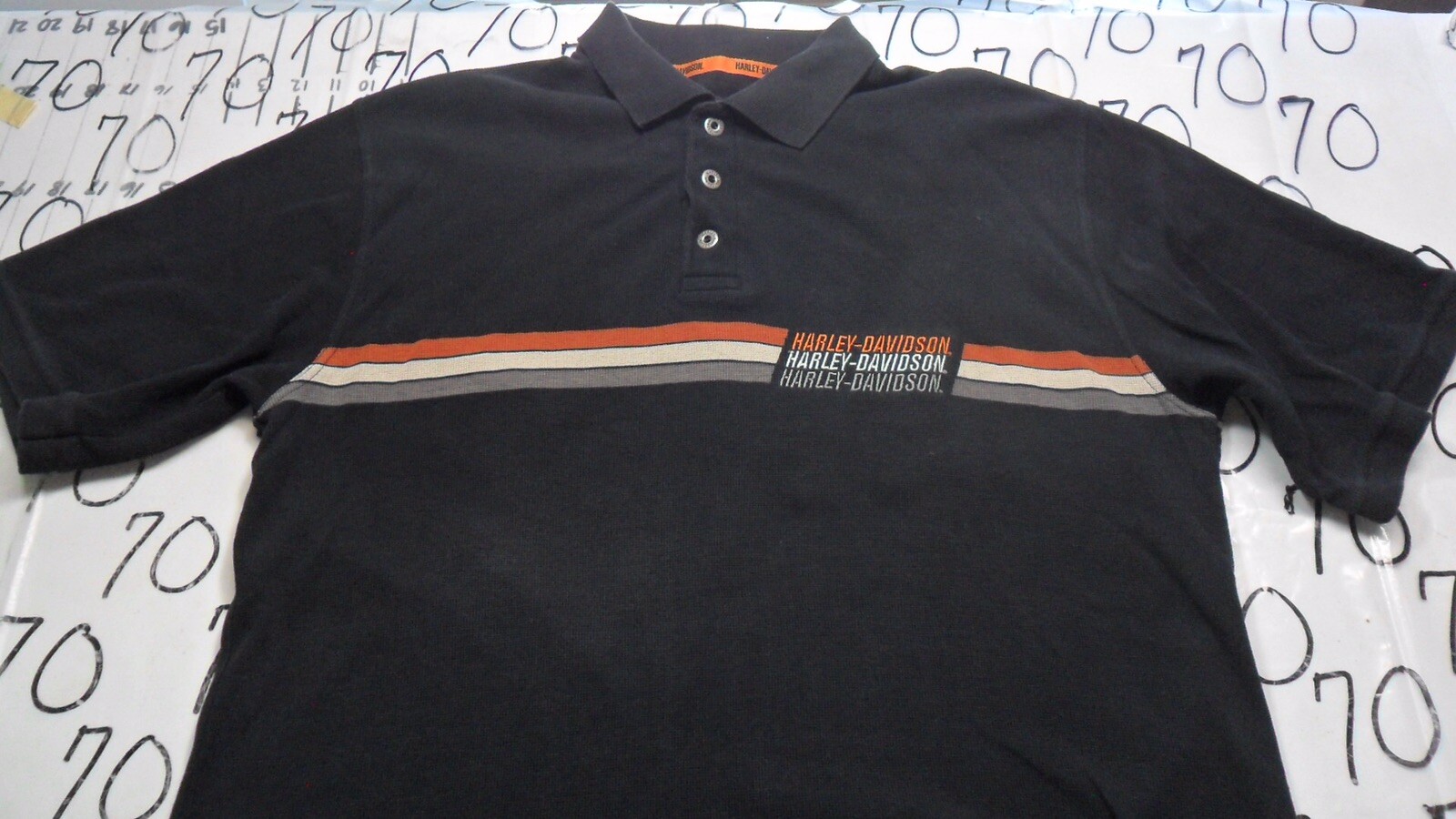 Large Harley Davidson Racing Stripes Fit Size 2XL Shi… - Gem