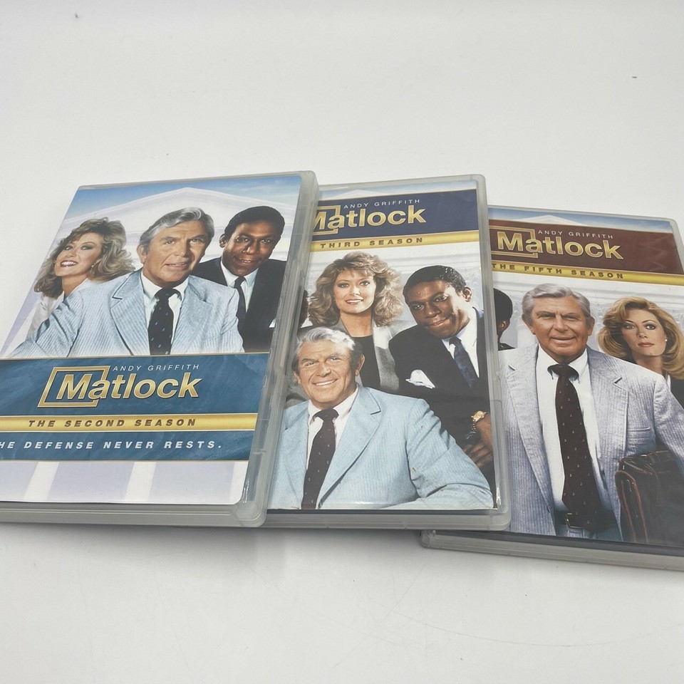 LOT of 3 - Matlock DVD Sets: Complete Seasons 2, 3, 5 - GOOD | eBay
