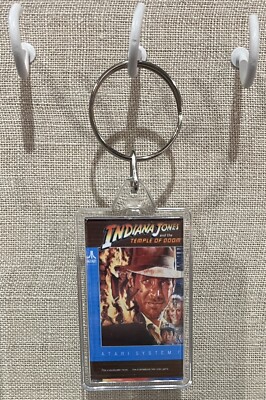 Indiana Jones Acrylic Double Sided Keychain Key Ring Arcade Video Game ...