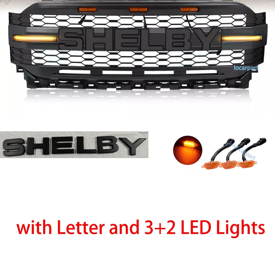 Grille For Ford F150 Grill 2021 2022 2023 SHELBY Style Front Grille W ...