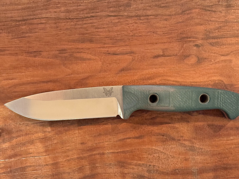 Benchmade Bushcrafter #162 Fixed Blade Knife with Upgraded Custom ...