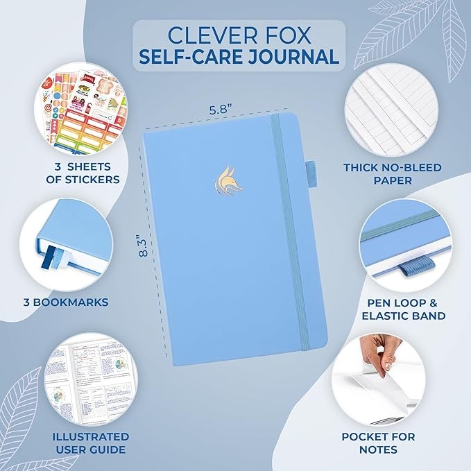 Clever Fox Self-Care Journal/Daily Reflection Notebook/Mental Health ...