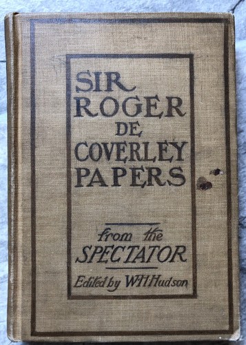 1908 Antique - Sir Roger de Coverley Papers From the Spectator - DC ...