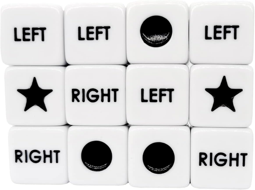 Left Right Center Dice Only 12 Dices Left Right Center Dice Game Prime ...
