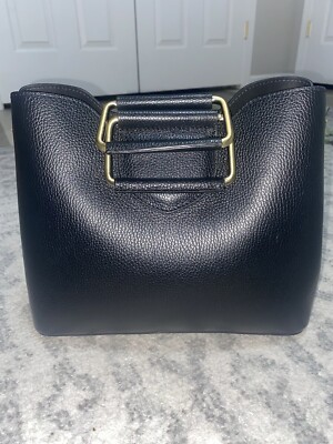Isadora Black Genuine Leather Purse Handmade In Italy - Missing ...