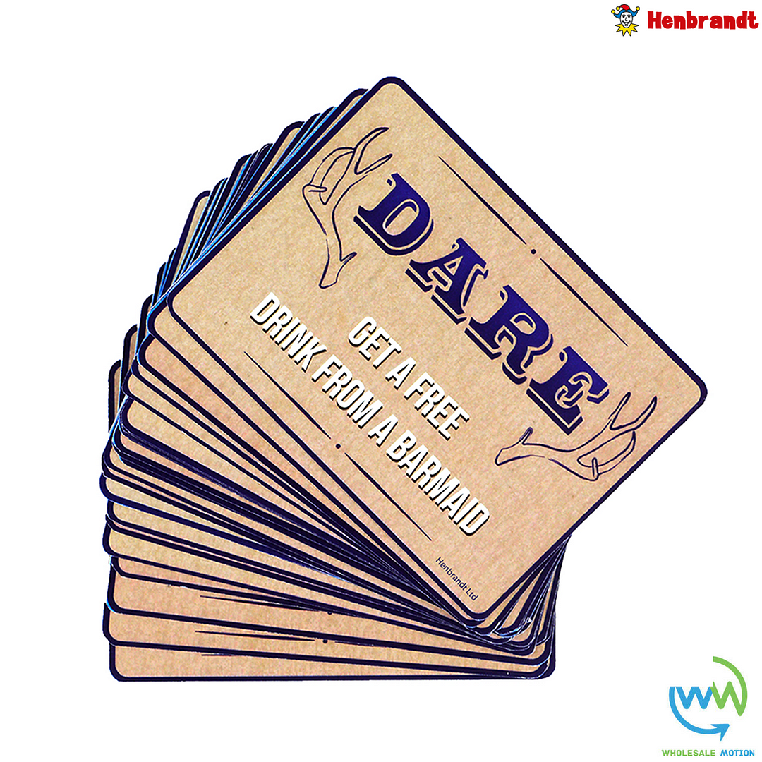 STAG DO Party DARE CARDS Novelty STAG Night Out 24 Pack Design BOYS ...