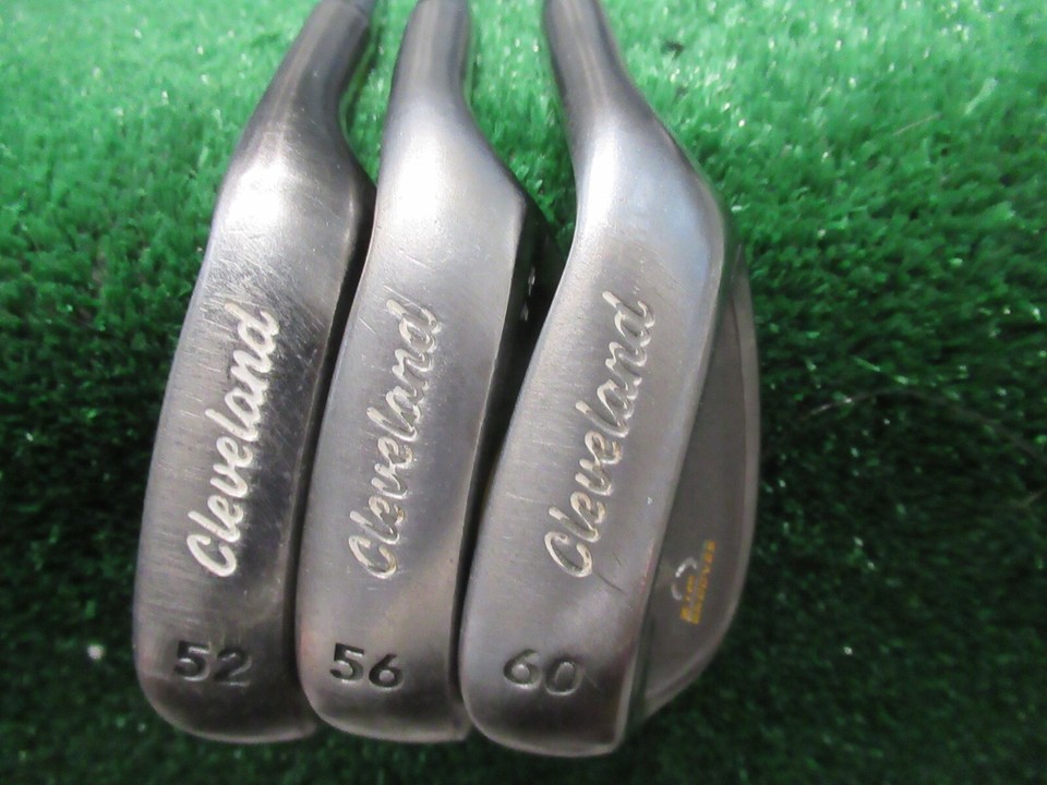 CLEVELAND CG14 ZIP GROOVES WEDGE SET 52* 56* 60* WEDGES GAP SAND LOB ...