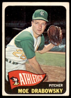 1965 Topps Baseball Card Moe Drabowsky Kansas City Athletics #439 | eBay
