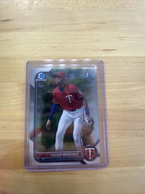 2022 Bowman Chrome BCP171 Yasser Mercedes 1st Bowman Chrome Card Twins ...
