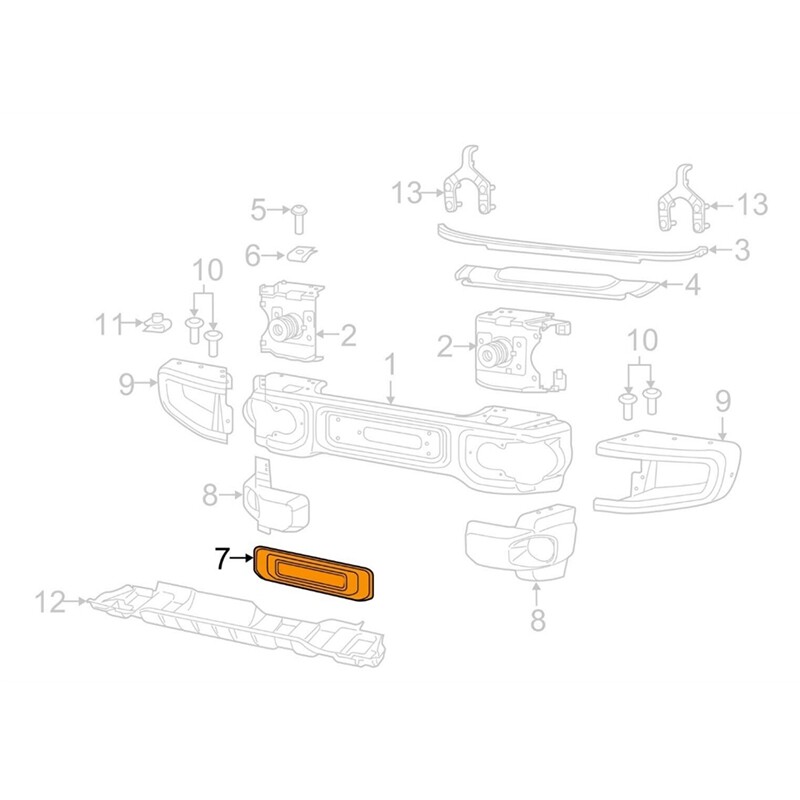 Car Front Bumper Middle Trim Cover Close Out Panel for 2018-2024 ...