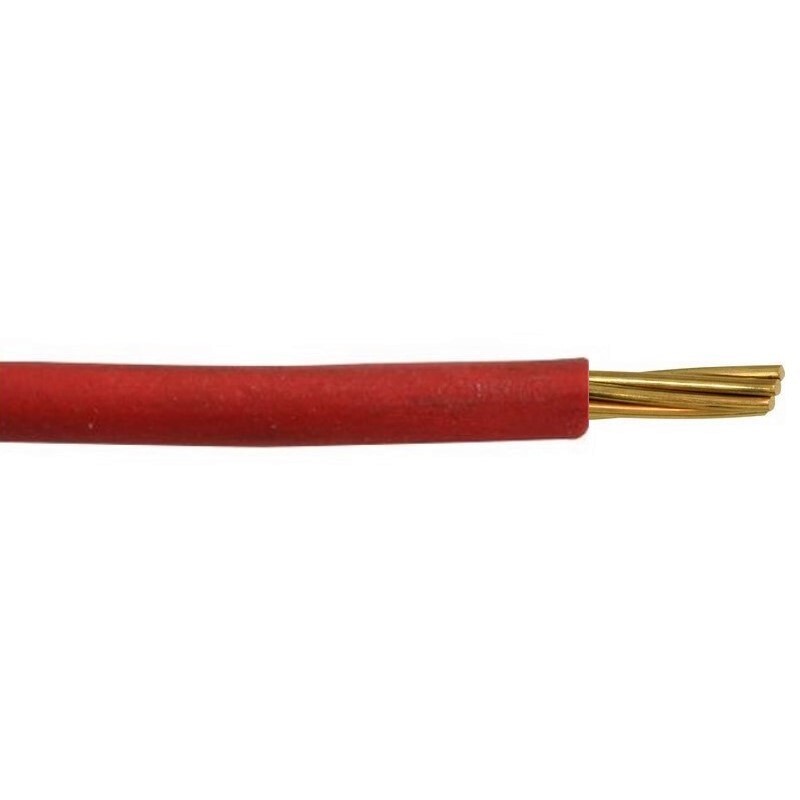 1 CORE ELECTRICAL CABLE SINGLE WIRE INSULATED PVC RED BLACK 6491X 0.75 ...
