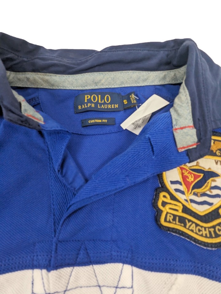 POLO RALPH LAUREN Men's Blue RL Yacht Club Polo Size Small SAMPLE NWD ...