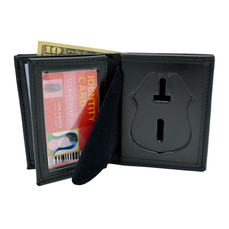 Perfect Fit Custom Badge Wallet Police Corrections Bifold Leather Many ...