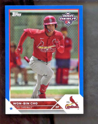 2023 Topps Pro Debut Won-Bin Cho Blue Foil /150 Cardinals | eBay