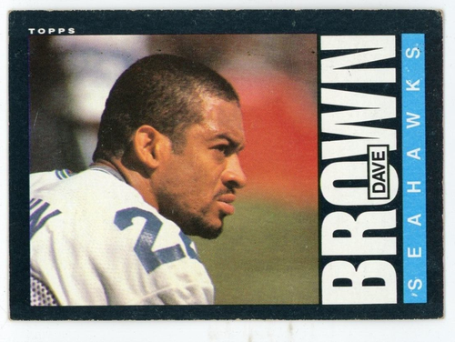 Dave Brown, 1985 Topps, #381, Seattle Seahawks, Football Card | eBay