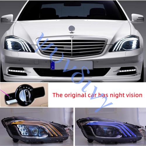 For Benz W221 2006-2009 S-Class S450 S550 LED Headlight Assembly w ...