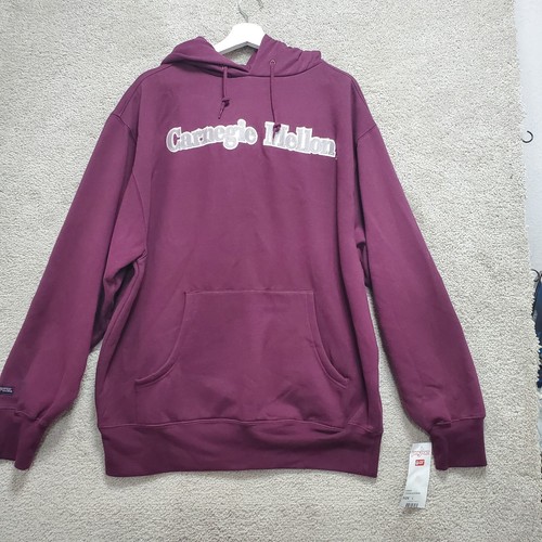 Carnegie Mellon University Jansport Hoodie Men Large Maroon Logo Cotton ...