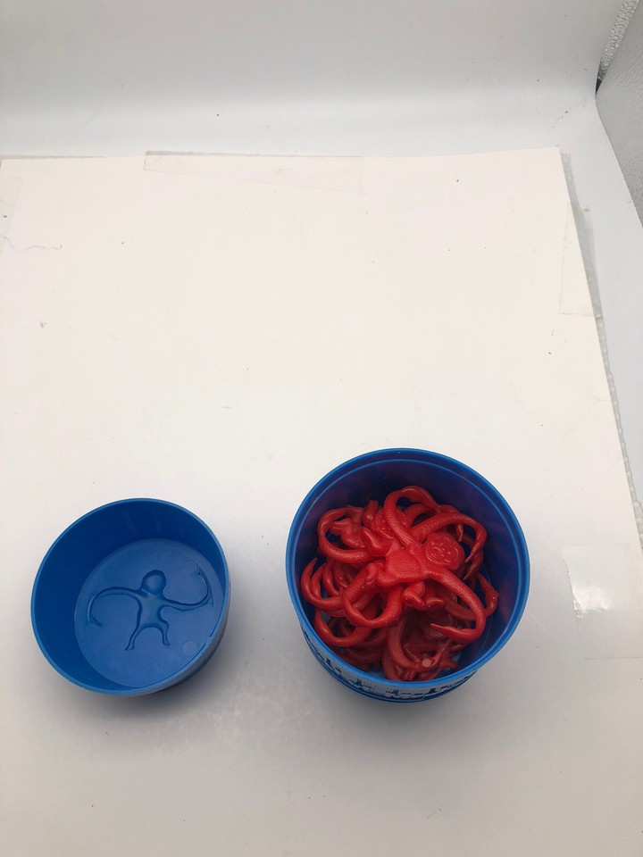 BARREL OF MONKEYS Vintage Lakeside Toys BLUE BARREL Red MONKEYS | eBay