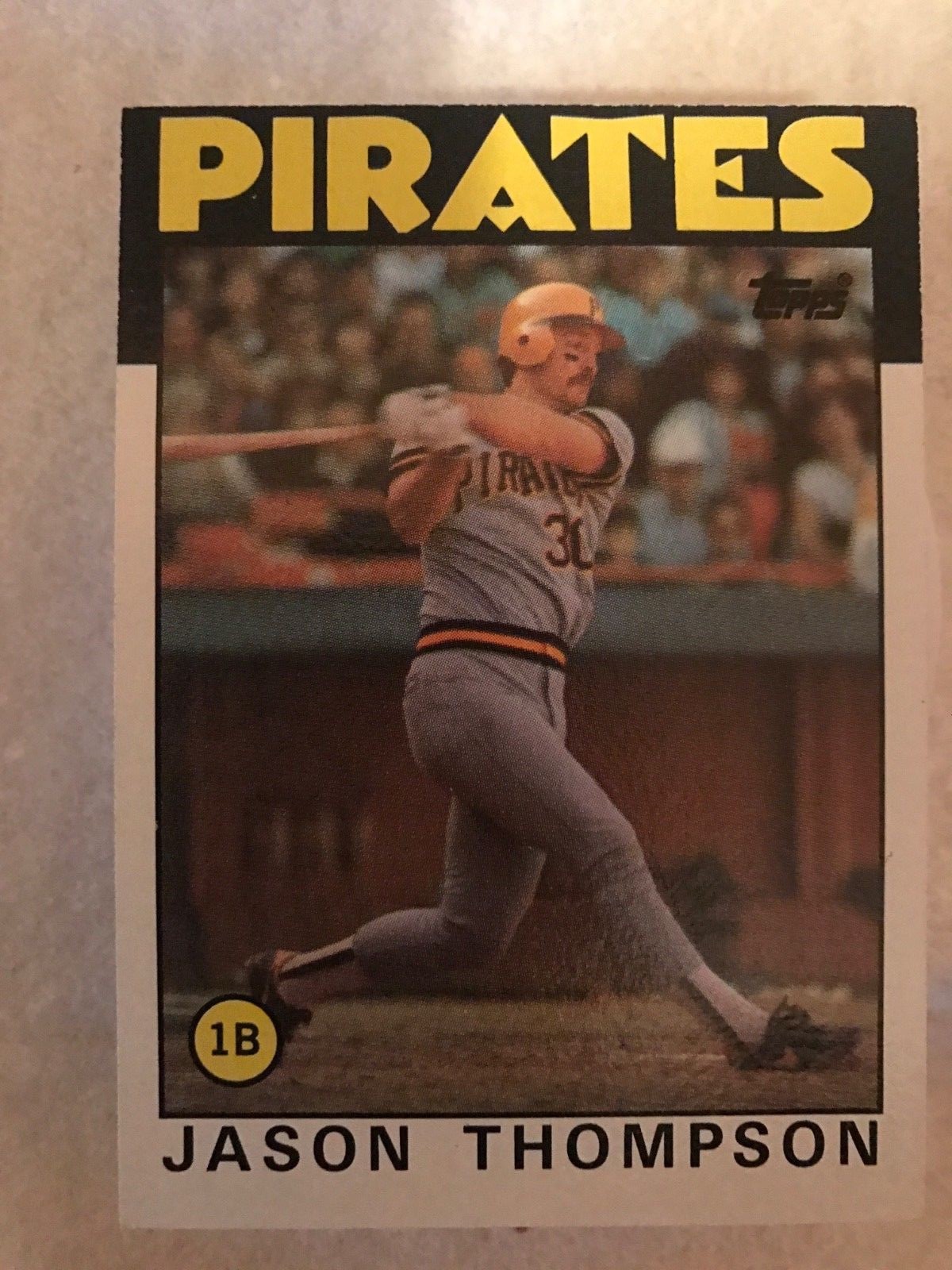 First Baseman Pittsburgh Pirates Jason Thompson. Free shipping no ...