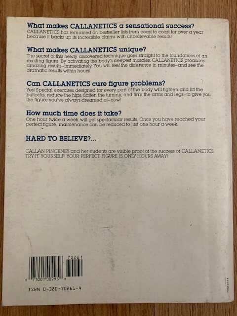 Callanetics 1984 Paperback 10 Years Younger in 10 Hours by Callan ...