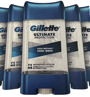 Gillette Ultimate Protection 6-in-1 3.8 oz Antiperspirant - 5 Pack ...