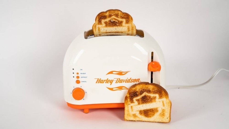 Harley Davidson Pop Up Toaster Rare Original Box AC 100V 250×120×200mm ...