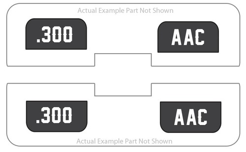 AR Dust Cover ID Decal - All Calibers, Fits 350 Legend, 300 Blackout, 6 ...