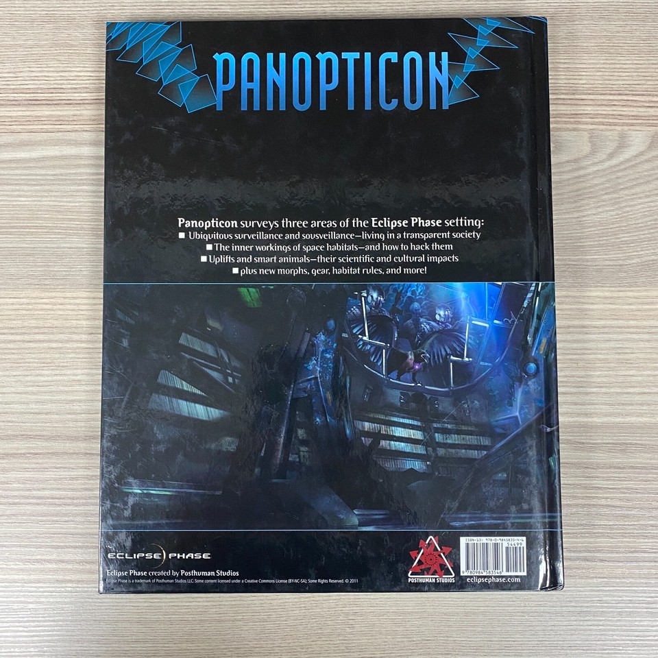 ECLIPSE PHASE PANOPTICON RPG MANUALE RIGIDO POSTHUMAN STUDIOS 21101 LIBRO | eBay