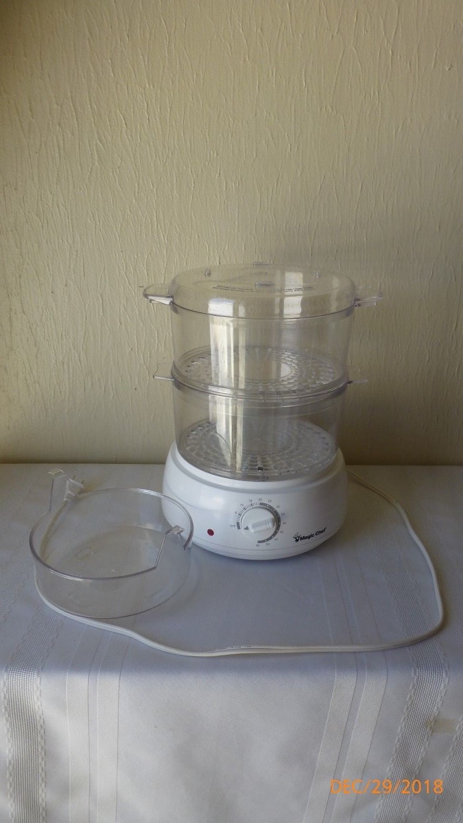 Magic Chef Electric Food Steamer 2 Tier Automatic Shut Off Rice Bowl | eBay