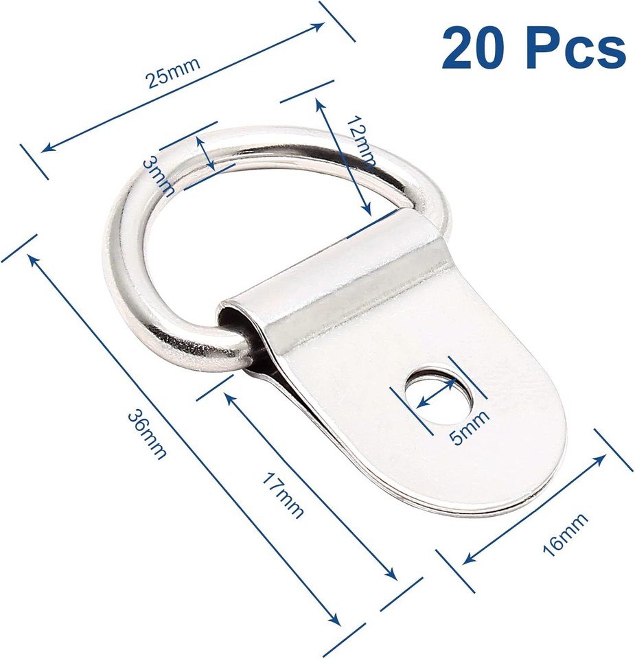Stainless Steel D Shape Tie down Anchors D Rings Anchor Lashing Rings ...