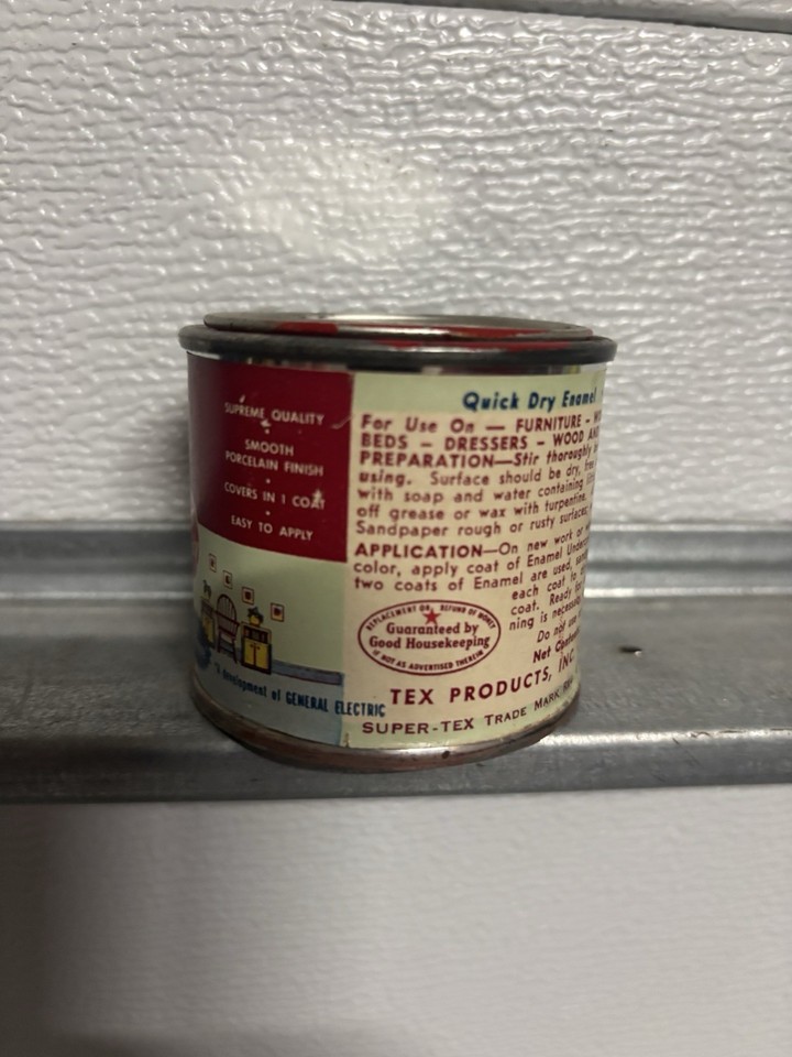 SuperTex Enamel Quick Dry Chinese Red Super Quality Metal Can Partially ...