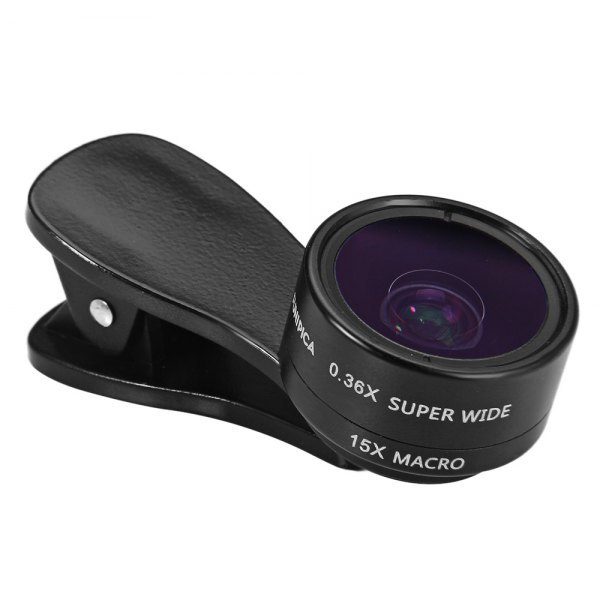 ⚡⚡Super Wide Angle 15X Macro Lens Kit for iPhone Samsung HTC Sony LG ...