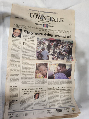2005 Newspaper Featuring the Devastation ofHurricane Katrina and other ...